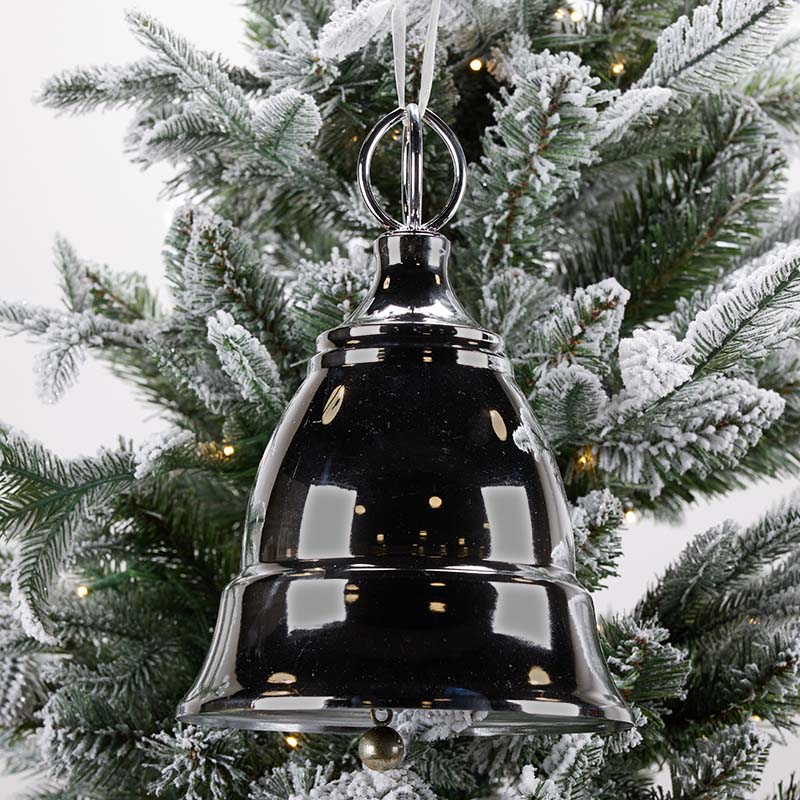 Oversized Silver Bell Ornament - Cracker Barrel