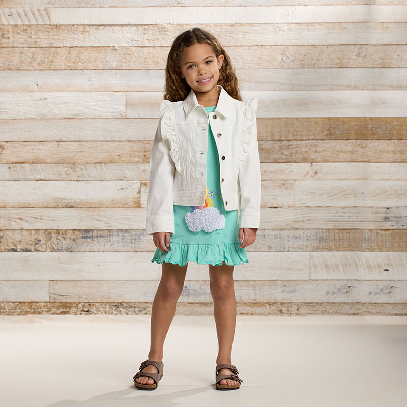 Toddler Ruffle Denim Jacket - Cracker Barrel