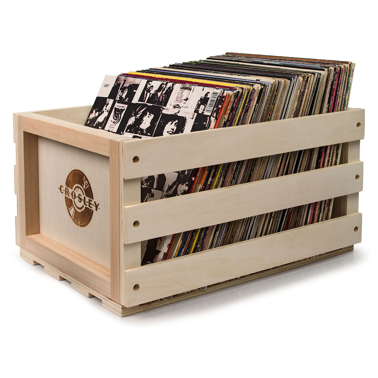 Crosley reg; Wooden Record Storage Crate | Nostalgic Electronics ...