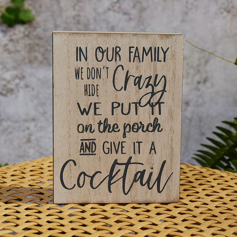 In Our Family Block Sign - Cracker Barrel