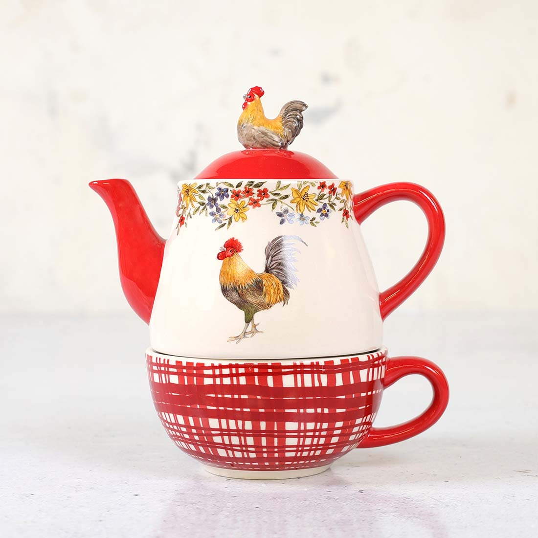 Rooster Tea for One Teapot - Cracker Barrel
