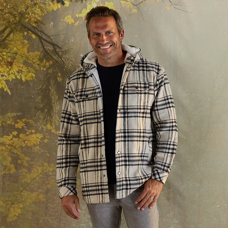Plaid Hooded Jacket - Cracker Barrel