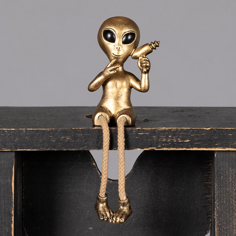 Alien Sitter - Gold - Cracker Barrel