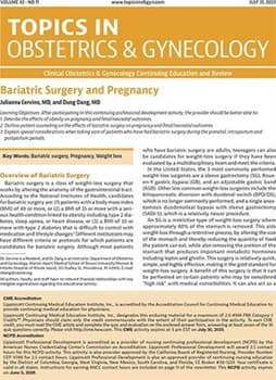 Topics in Obstetrics & Gynecology