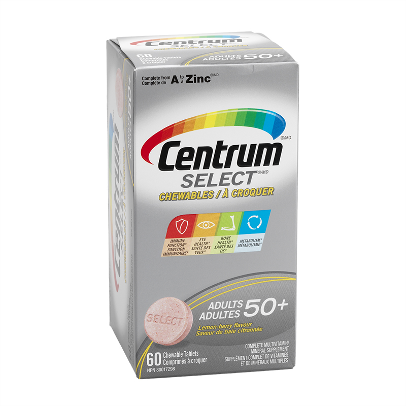 CENTRUM SELECT 50+ CHEWABLES 60'S