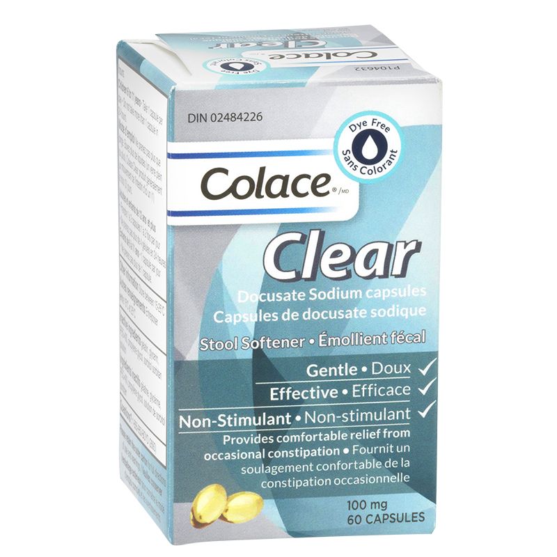COLACE CLEAR CAPSULES 60'S