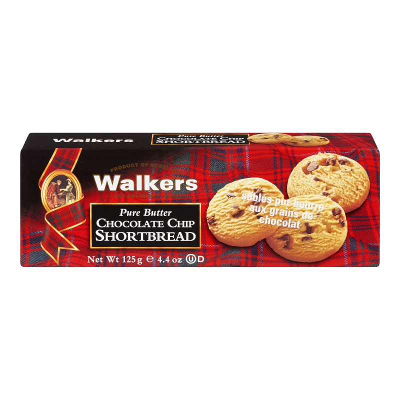 Walkers Shortbread Cookies - Chocolate Chip - 125g