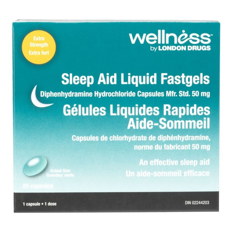 Wellness by London Drugs Sleep Aid Liquid Fastgel Extra Strength ...