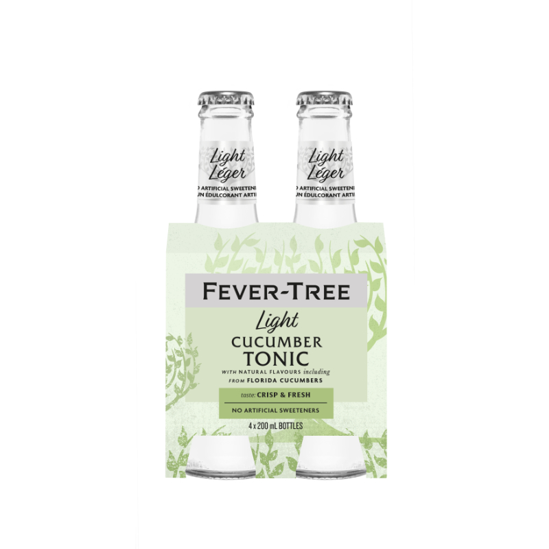 Fever-Tree Light Cucumber Tonic Water - 4x200ml