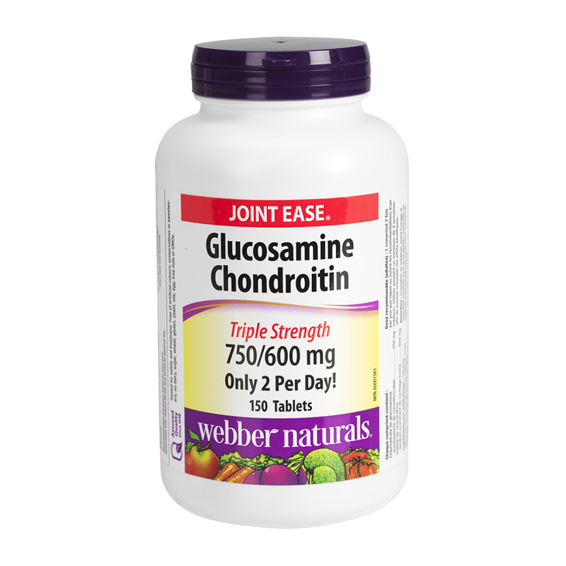 WEBBER GLUC/CHON 750/600MG 150 TABLETS