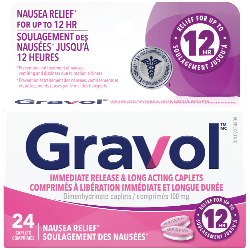 GRAVOL LONG-ACT DUAL RELIEF 24'S