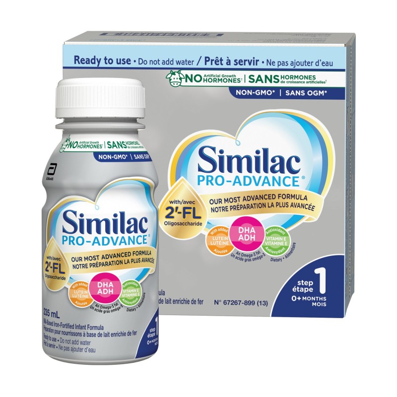 Similac Pro-Advance Ready to Feed Baby Formula - Step 1 - 16 x 235ml