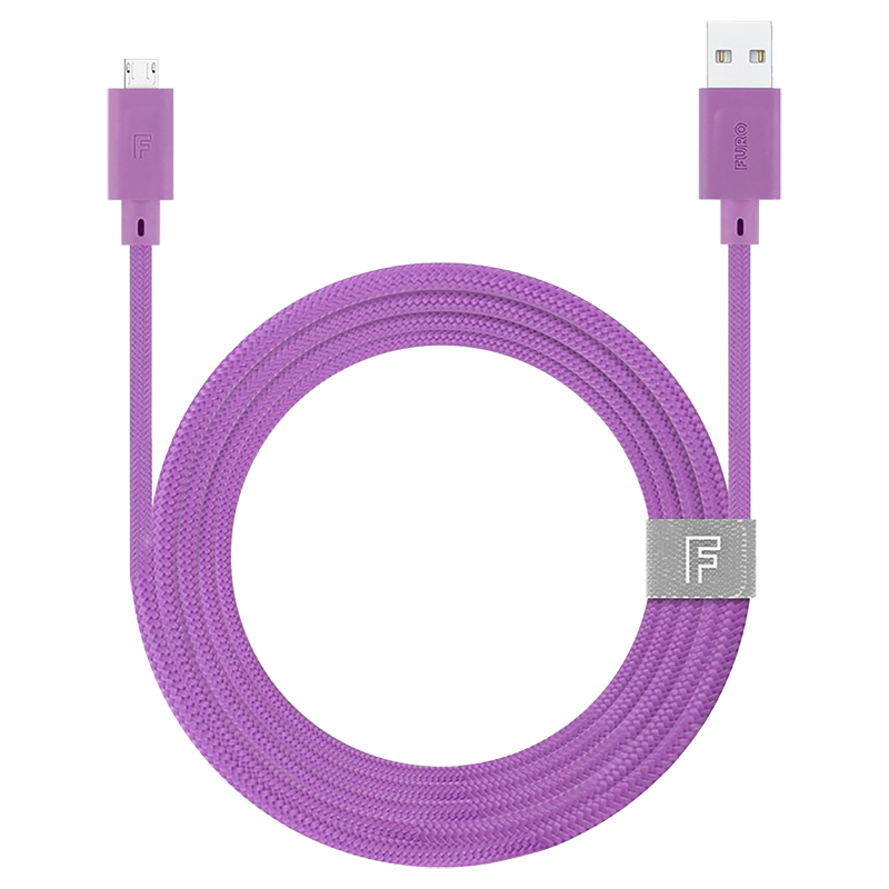 Furo Micro USB Cable - 10 feet - Lilac - FT8218