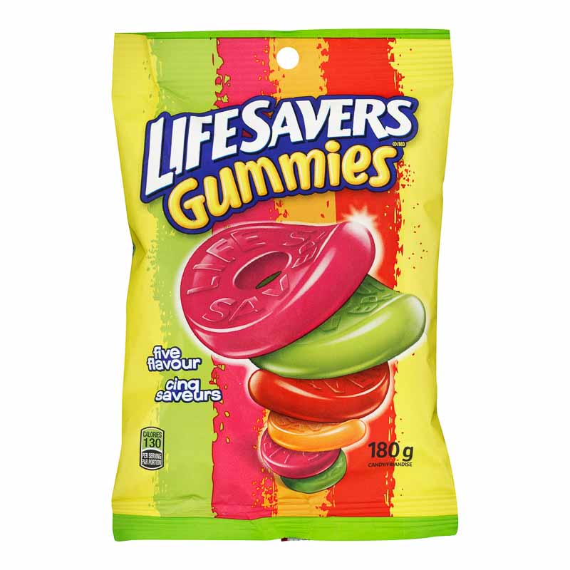 Lifesavers Gummies - 5 Flavor - 180g
