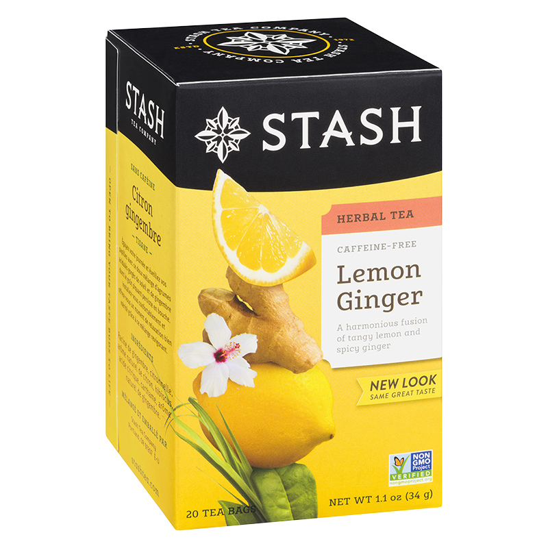 STASH TEA LEMON GINGER 20'S