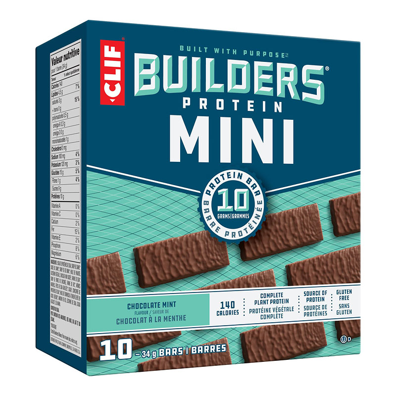 Clif Builders Mini Protein Bars - Chocolate Mint - 10x34