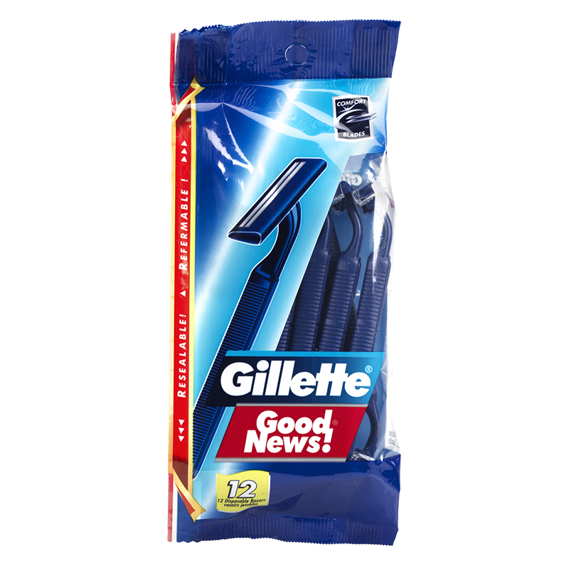 GILLETTE GOOD NEWS RAZORS 12'S