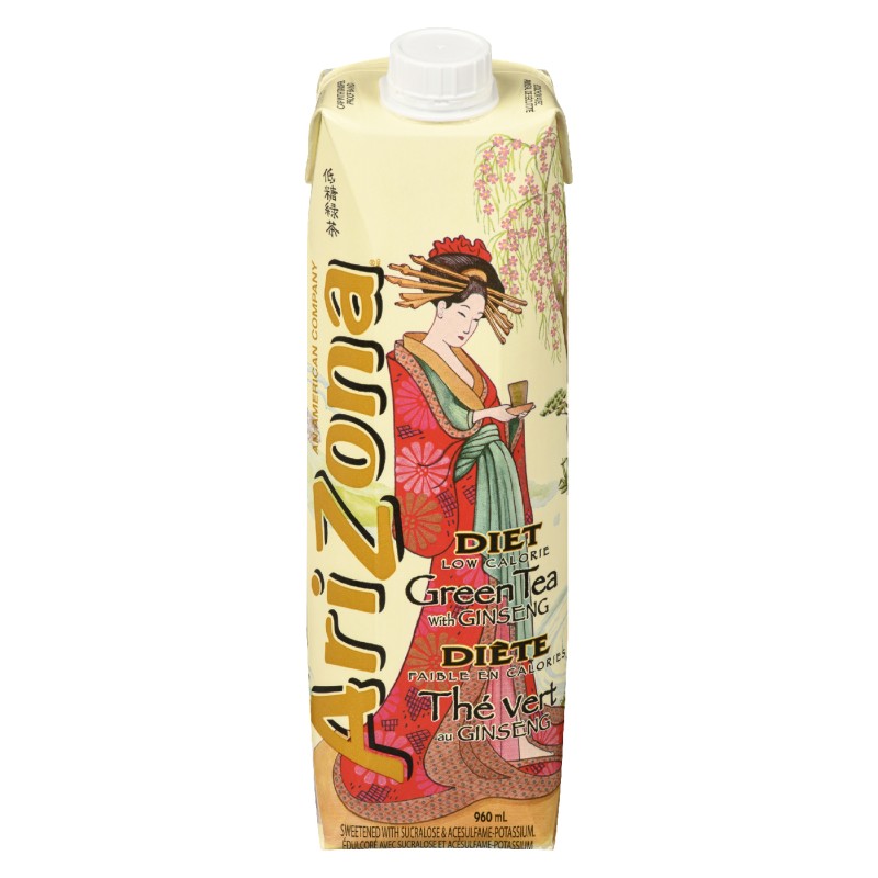 Arizona Diet Low Calorie Green Tea with Ginseng and Honey - 960ml