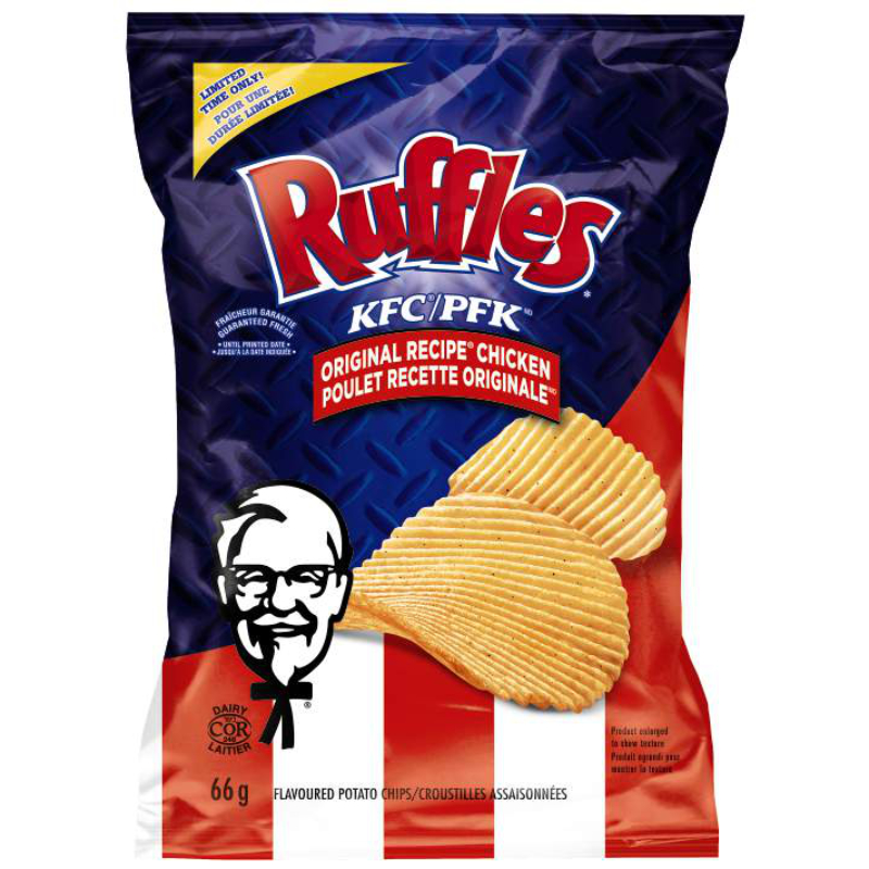 Ruffles KFC Original Recipe Chicken Flavoured Potato Chips - 66g