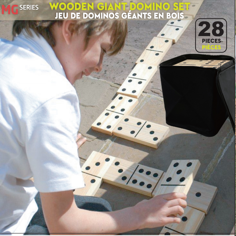 MG Series Wooden Giant Domino Game Set - 28 Piece