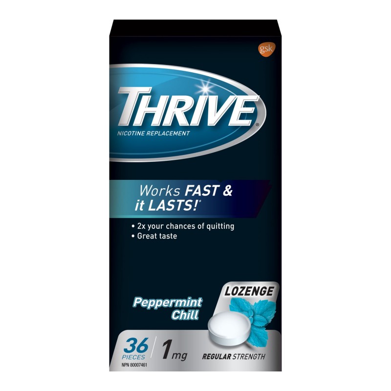 THRIVE MINT LOZENGES 1MG 36'S