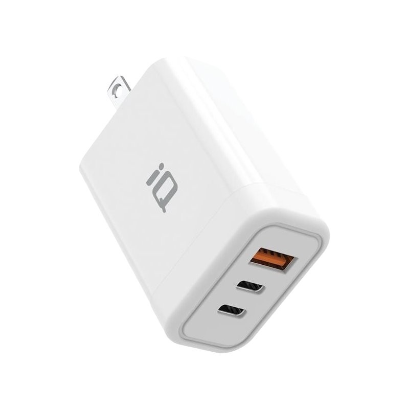 iQ USB-A & 2 x USB-C Power Adapter - IQACPD65CCAV