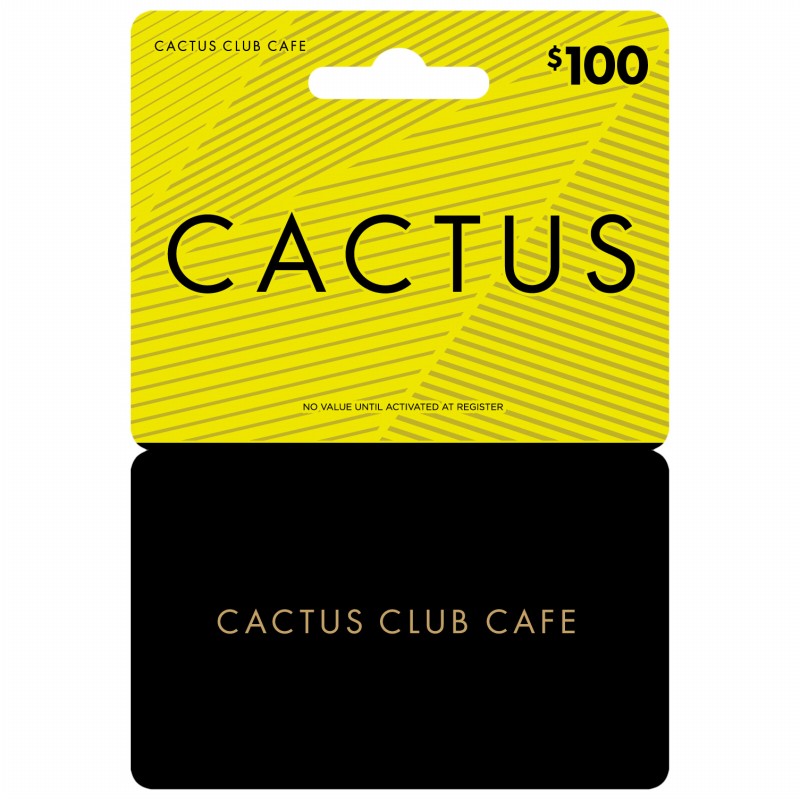 Cactus Club Cafe Gift Card - $100