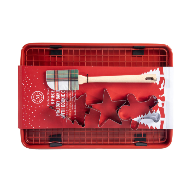 Martha Stewart Holiday Baking Set - Red - 6 piece