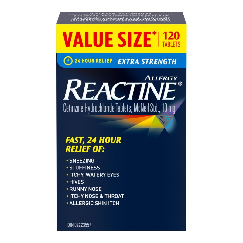 Reactine Allergy Extra Strength Cetirizine Hydrochloride Tablets - 10mg ...