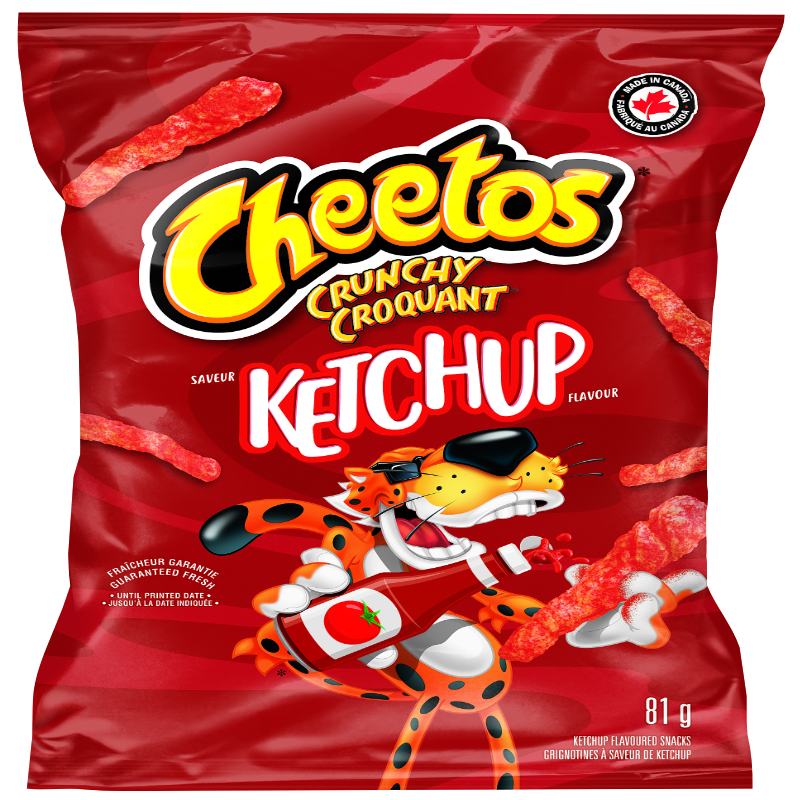 Cheetos Crunchy Snacks - Ketchup - 81g