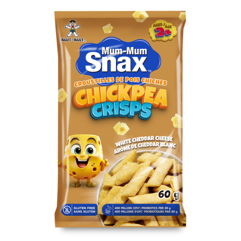 Toddler Mum Mum Snax Chickpea Crisps - White Cheddar Cheese - 60g