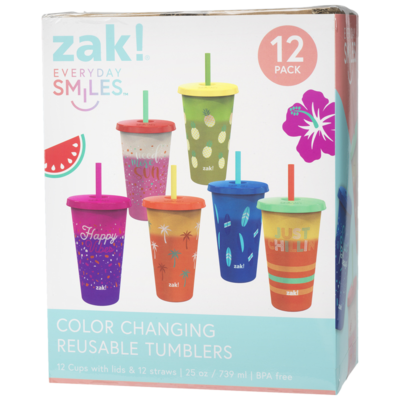 Zak Color Changing Tumblers - Sunny Days - 12s