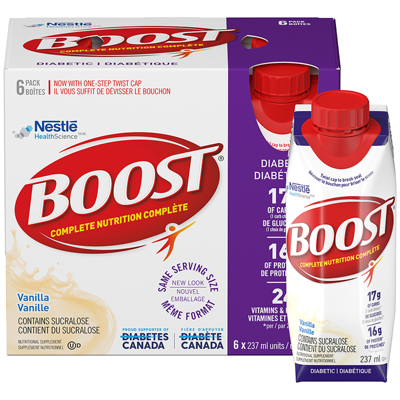 BOOST DIABETIC VANILLA 6X237ML