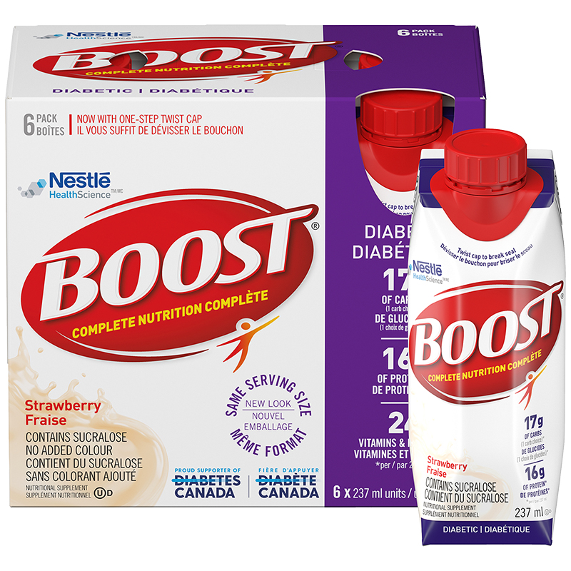 BOOST DIABETIC STRAWBERRY 6X237ML