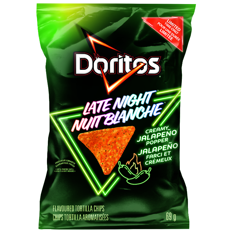 Doritos Tortilla Chips - Late Night Creamy Jalapeno Popper - 69g