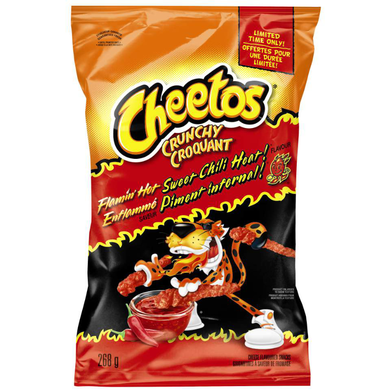Cheetos Crunchy Flamin' Hot Sweet Chili Heat - 268g
