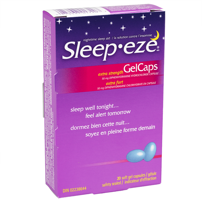 Sleep-eze Extra Strength Soft Gel Capsules - 50mg - 20's