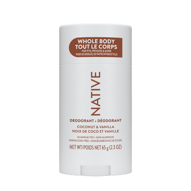 Native Whole Body Deodorant Stick - Coconut & Vanilla - 65g