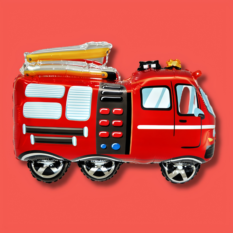 Helium Foil Balloon - Fire Truck