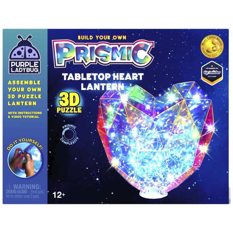 PRISMIC Make Your Own 3D Puzzle Night Light Craft Kit - Tabletop Heart ...