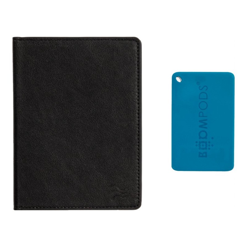 Boompods Document Protective Cover for Passport - Black
