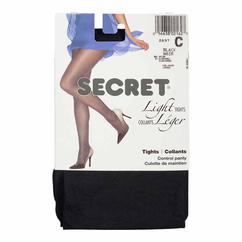SECRET LIGHT TIGHTS B/BLACK