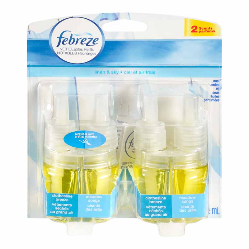 Febreze NOTICEables Dual Scented Oil Refill - Linen & Sky - 2 refills ...