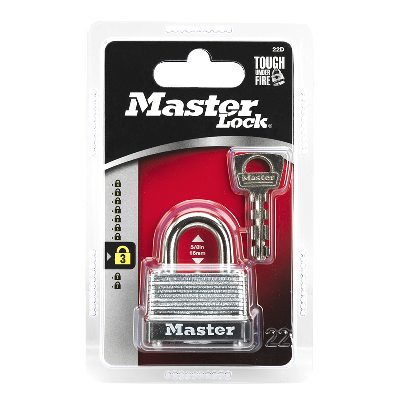 M/LOCK PADLOCK LAMINATED 22D