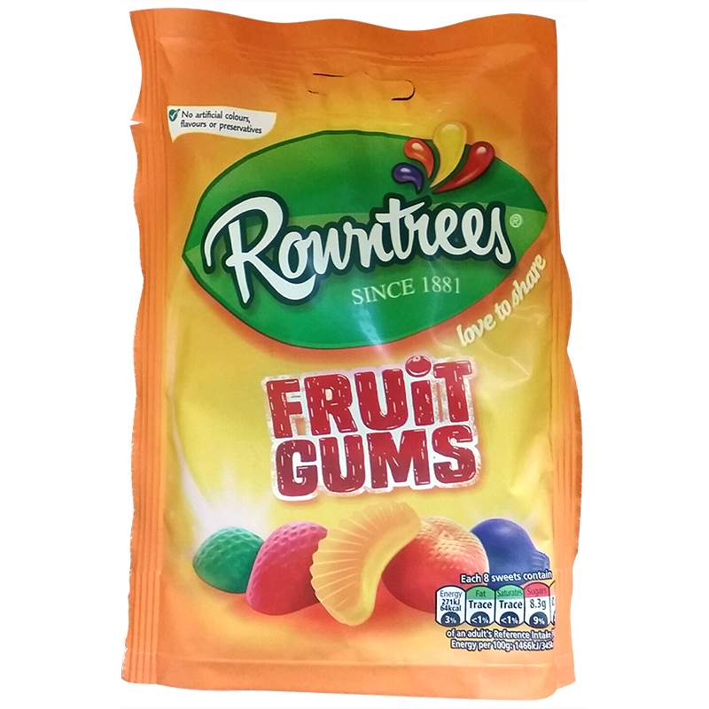 ROWNTREES FRUIT GUMS 150G