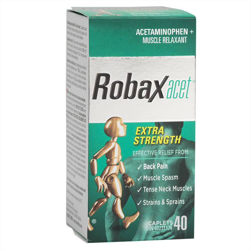 ROBAXACET CAPLETS EX/STRENGT 40'S