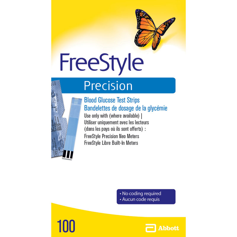 FreeStyle Precision Blood Glucose Test Strips - 100s
