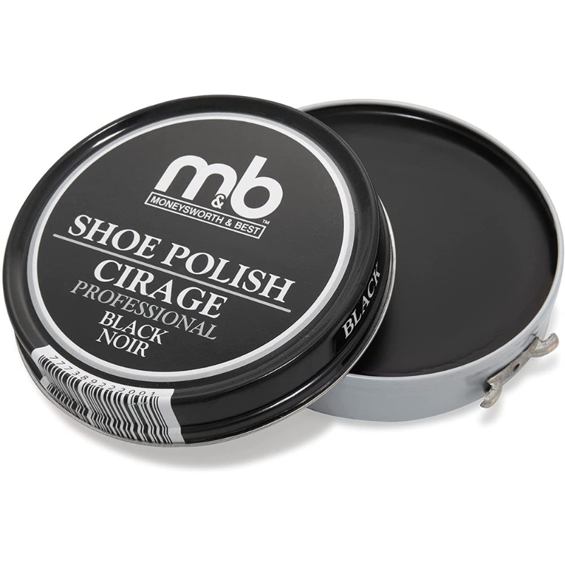 Moneysworth & Best Professional Shoe Polish - Black - 70g