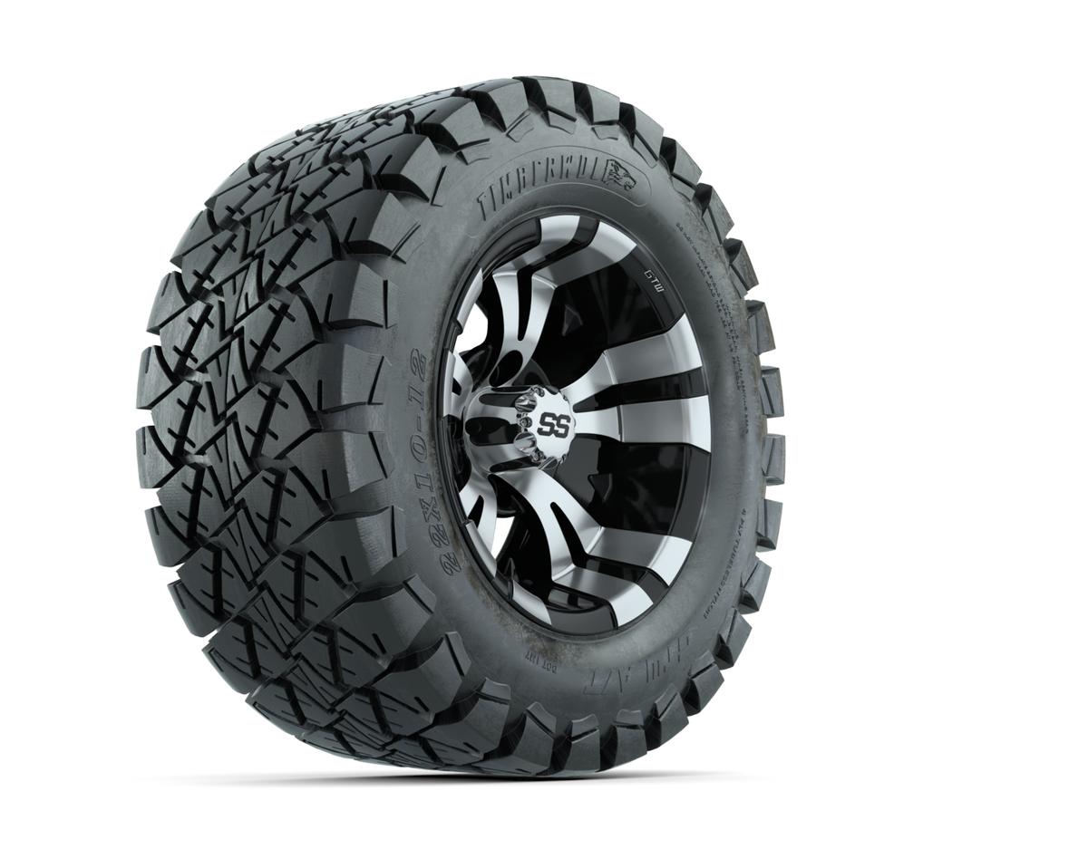 12” T&W Assy, MFB Vampire, 22” Timberwolf Tire, Set of 4 - Nivel Parts
