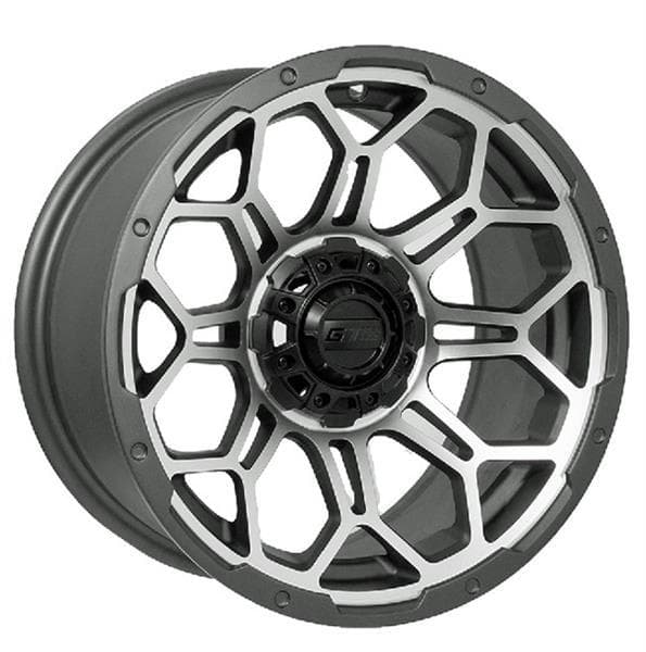 14″ GTW® Bravo Wheel (Matte Gray-Machined) - Nivel Parts